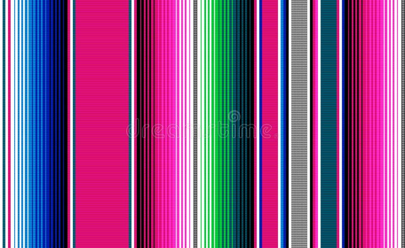Mexican Blanket Stripes Seamless Stock Vector - Illustration of culture ...