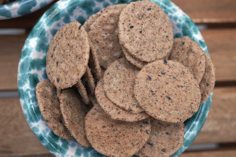 Mexican savory crackers stock photo. Image of baked - 127236412