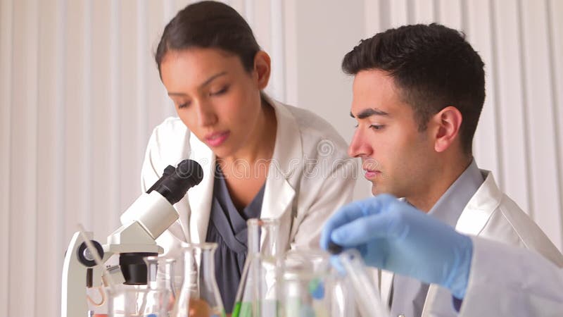 Mexican Scientist Collaborating with Colleague Stock Footage - Video of ...
