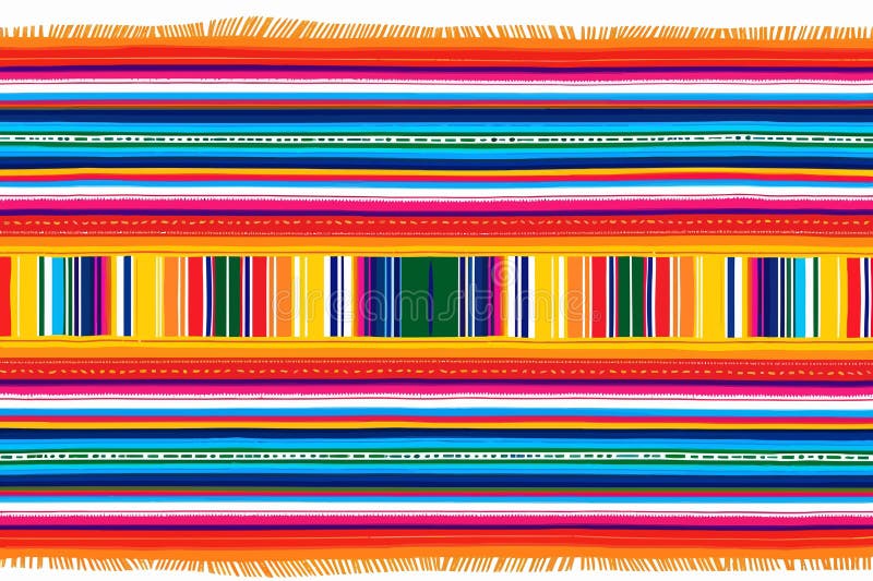 Mexican Serape Patterns Isolated Vector Style Stock Vector ...