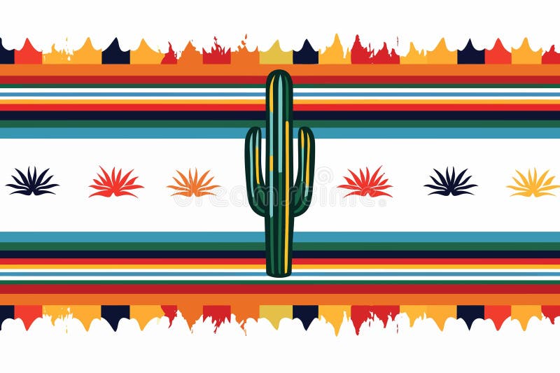 Mexican Serape Patterns Isolated Vector Style Stock Vector ...