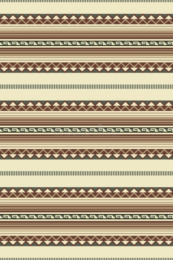Mexican Serape Seamless Pattern. Ethnic Vector Background. Woven Rug ...