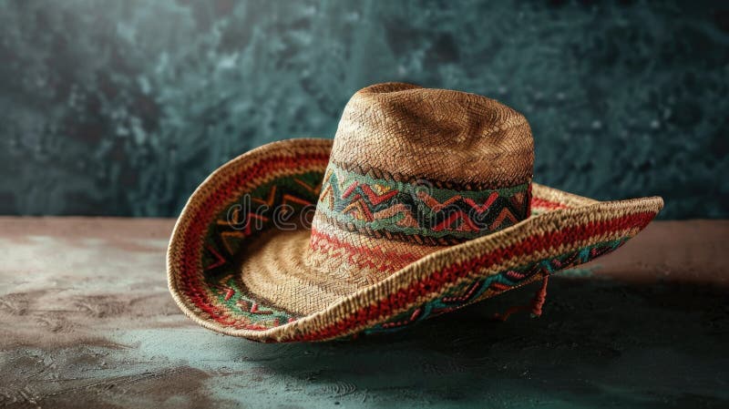 Mexican Straw Sombrero stock image. Image of wear, accessory - 366815505