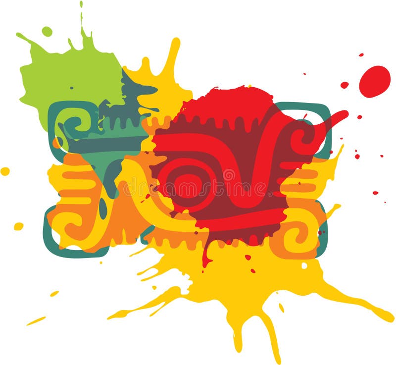 Set of Mexican Design Elements Stock Vector - Illustration of ethnic ...