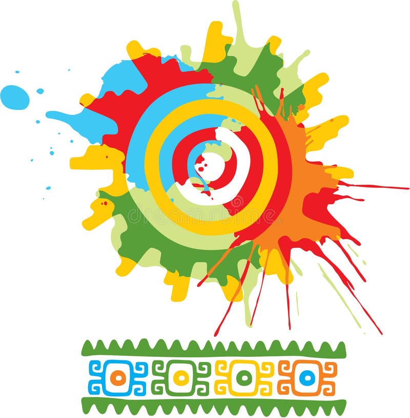 Set of Mexican Design Elements Stock Vector - Illustration of ethnic ...