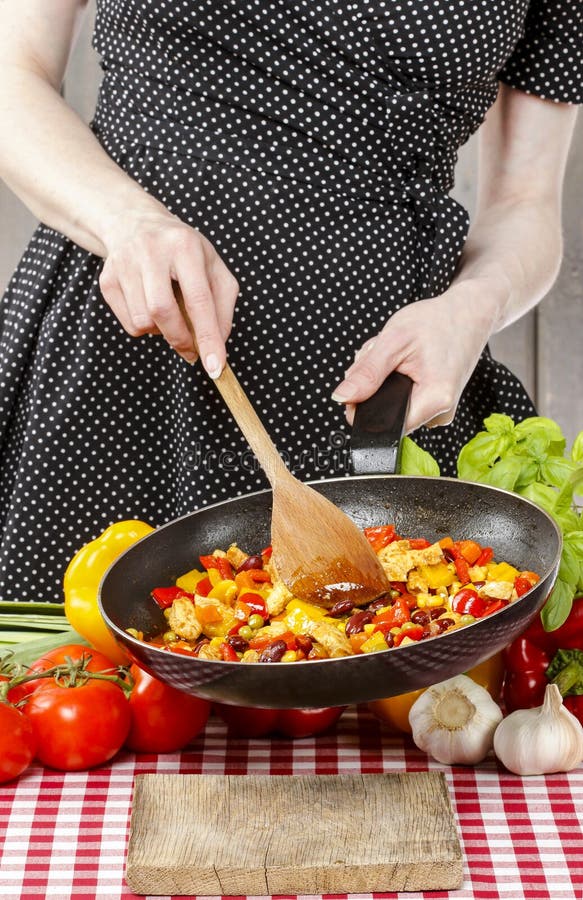 Mexican style dish stock image. Image of kitchen, cooking - 39174215