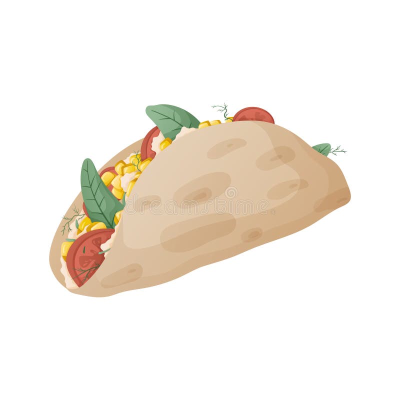 Flatbread Wrap Stock Illustrations – 75 Flatbread Wrap Stock ...