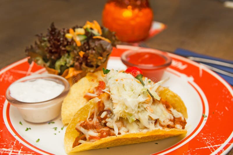 Mexican Tacos Flying in the Air Exploding with Flavour and Bursting ...