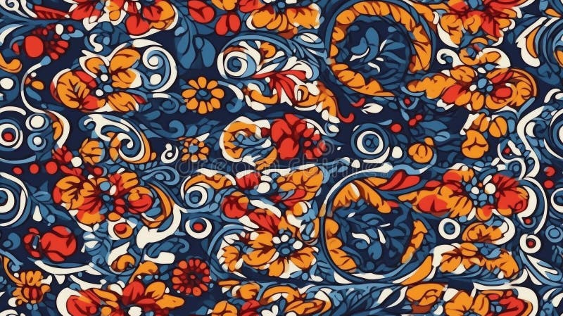 Mexican Talavera Traditional Pattern Background Texture Design, Mexico ...