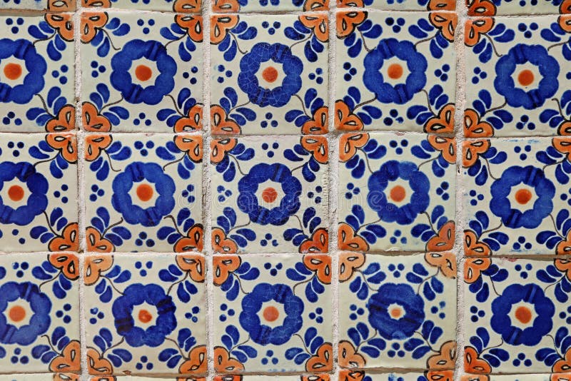 Mexican ceramic tile stock photo. Image of pattern, background - 45873810