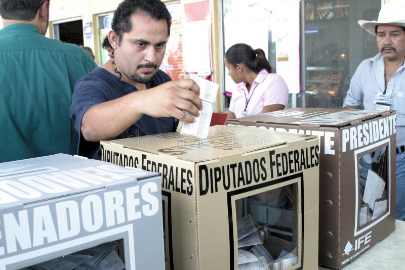 Mexican voting editorial stock photo. Image of vote, presdency - 8848488
