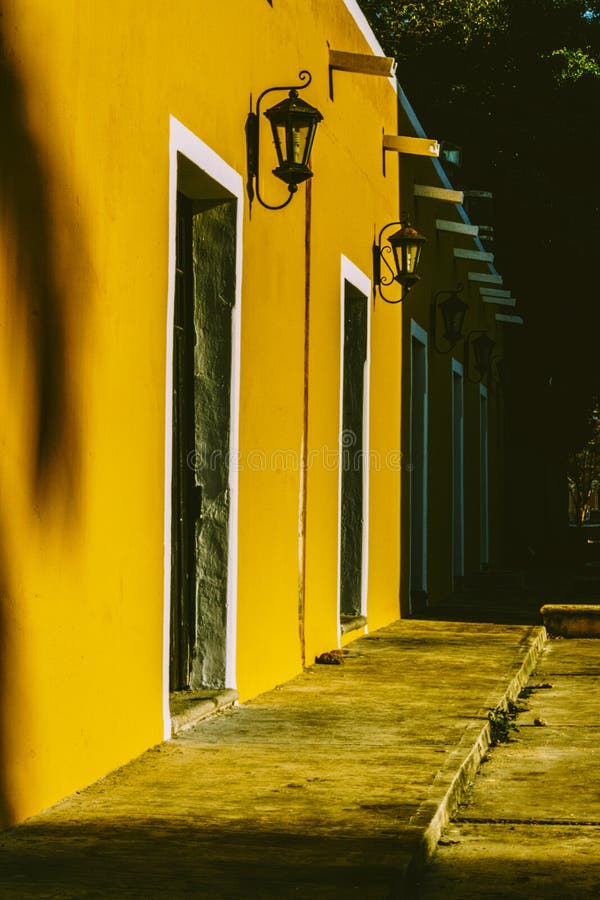 Mexican wall stock image. Image of night, light, palace - 99297593