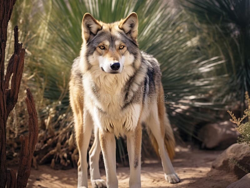 Mexican Wolf stock illustration. Illustration of generative - 293707292