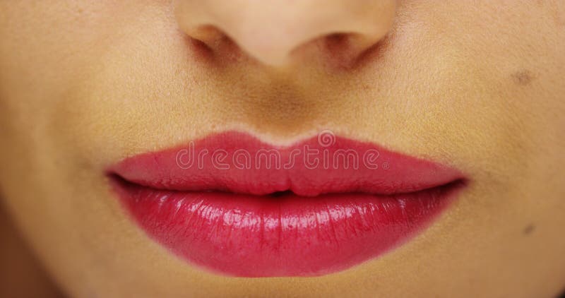 Mexican Woman S Beautiful Lips Stock Image - Image of beautiful ...