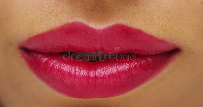 Mexican woman s lips stock video. Video of glamour, woman - 257857393
