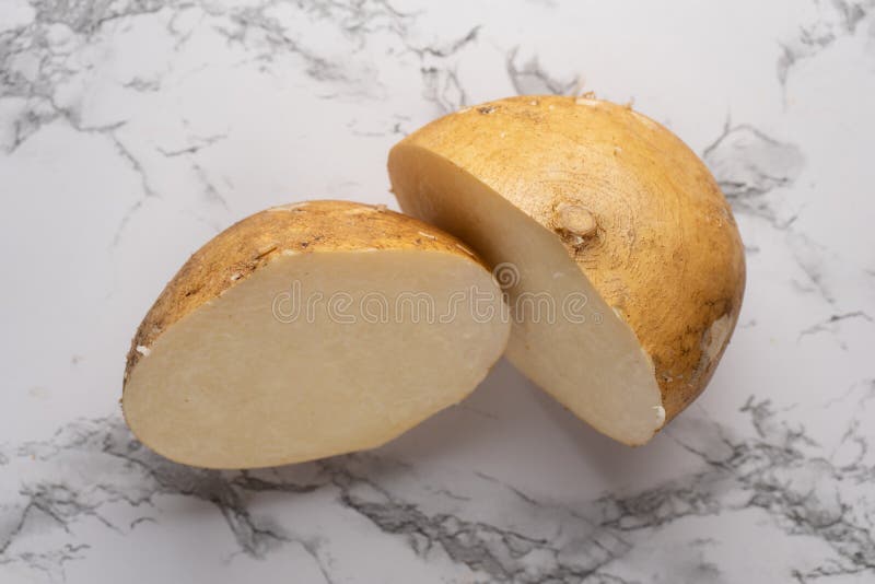 Mexican Yam Bean Also Called Jicama Stock Image - Image of sweet, meal ...