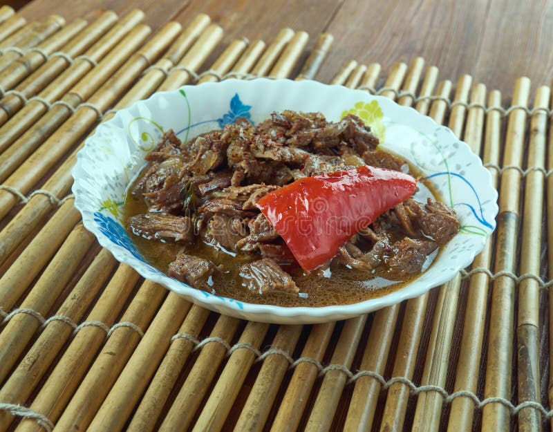 Machaca mexicana con huevo foto de archivo. Imagen de virutas - 170972296