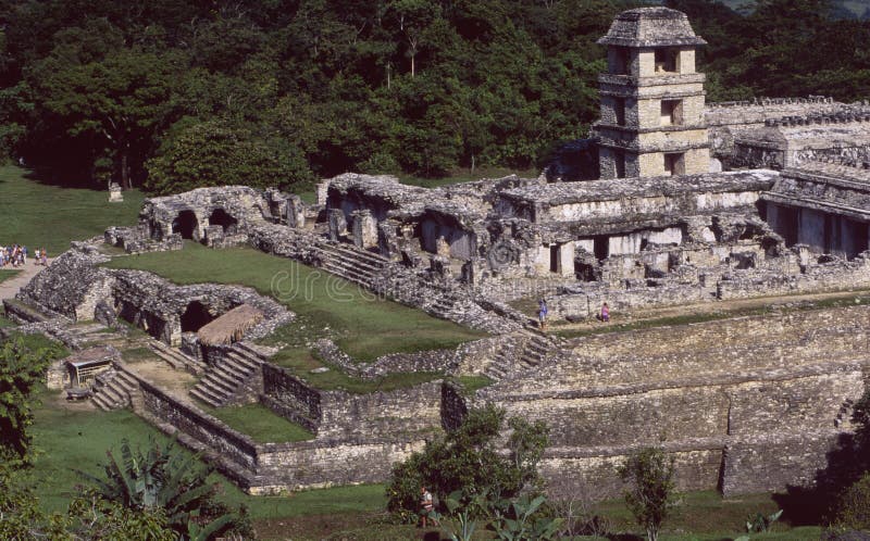 Mexico: the Ancient Maya Temples of Palenque Stock Image - Image of ...