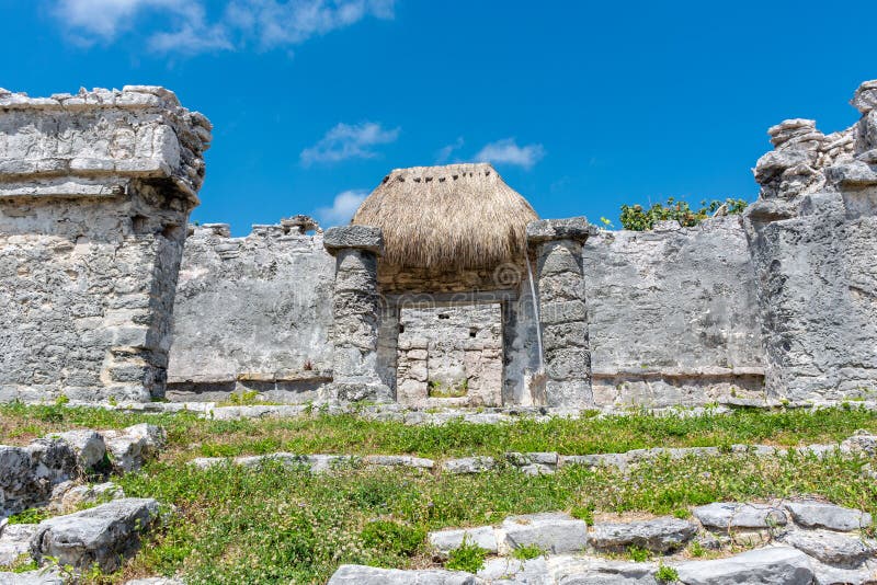 Mexico Ancient Mayan City on the Caribbean Coast in Tulum Stock Photo ...