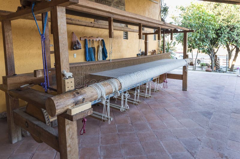 Mexico ,local Crafts,fabric Loom, Stock Image - Image of manufacturing ...