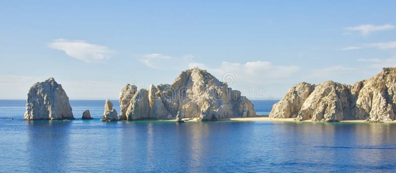 Rock Formation in the Sea in Cabo San Lucas, Mexico Stock Image - Image ...