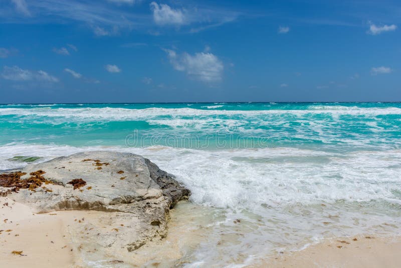 Mexico Cancun, Beautiful Caribbean Coast Stock Image - Image of cancun ...