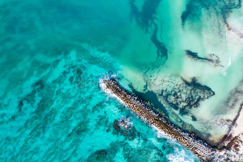 Mexico Cancun, Beautiful Caribbean Coast, Top View Stock Image - Image ...