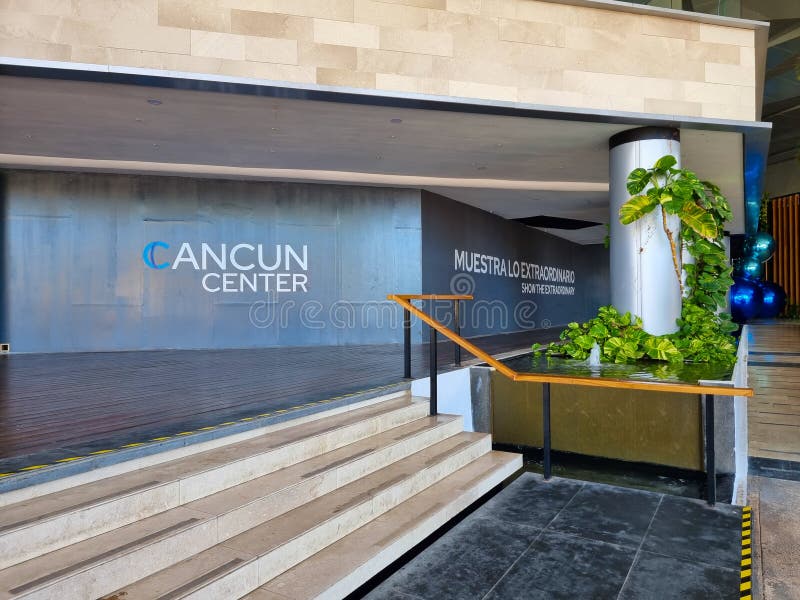 Mexico, Cancun, Exterior of the Conference Building Editorial Image ...