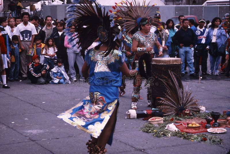 Mexico city; aztec dance editorial image. Image of america - 68326700