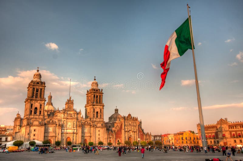 Mexico City, main Plaza editorial stock image. Image of latin - 30707684