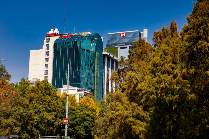 View of the Modern Buildings of Mexico City Downtown Editorial Stock ...