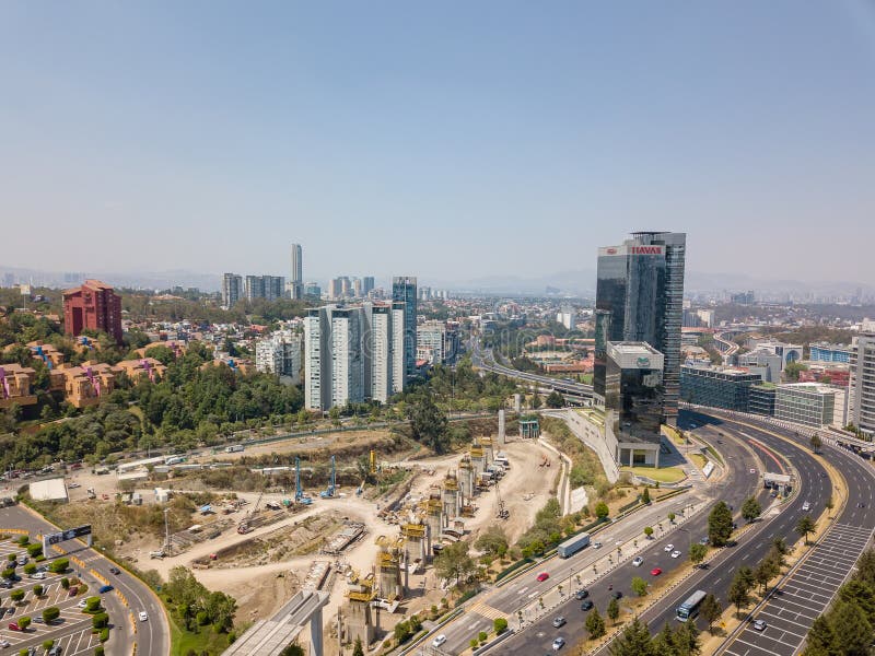 Mexico City - Santa Fe - Panoramic View Editorial Image - Image of ...