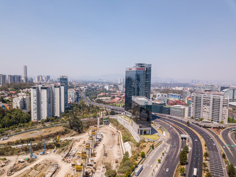 Mexico City - Santa Fe - Panoramic View Editorial Photo - Image of ...