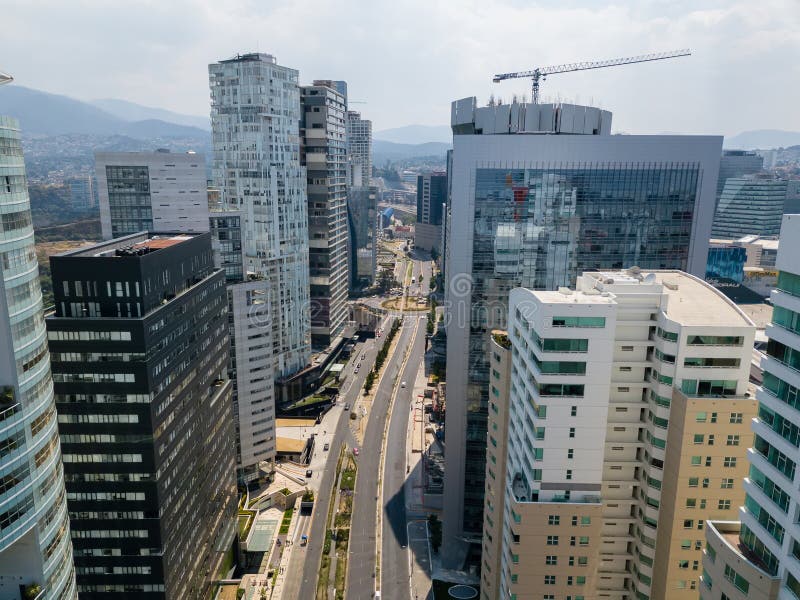 Mexico City - Santa Fe - Panoramic View Editorial Stock Image - Image ...