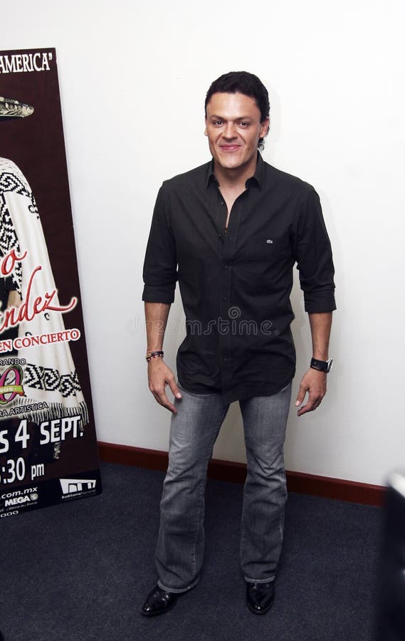 MEXICO CITY Singer Pedro Fernandez Editorial Image - Image of record ...