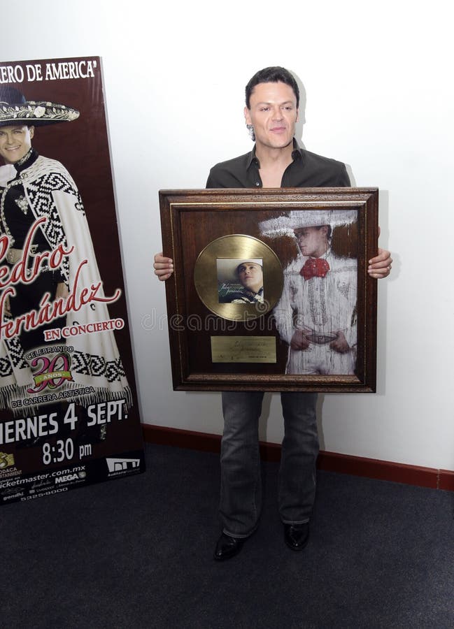 MEXICO CITY Singer Pedro Fernandez Editorial Photo - Image of record ...