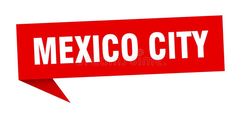 Mexico City Sticker. Mexico City Signpost Pointer Sign Stock Vector ...