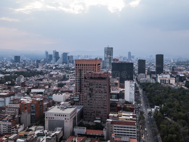 Mexico City view stock photo. Image of suburb, downtown - 256860054