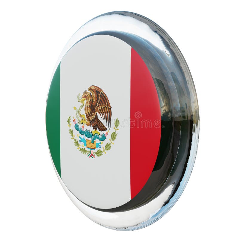 Mexico 3D flag stock illustration. Illustration of isolated - 255013471