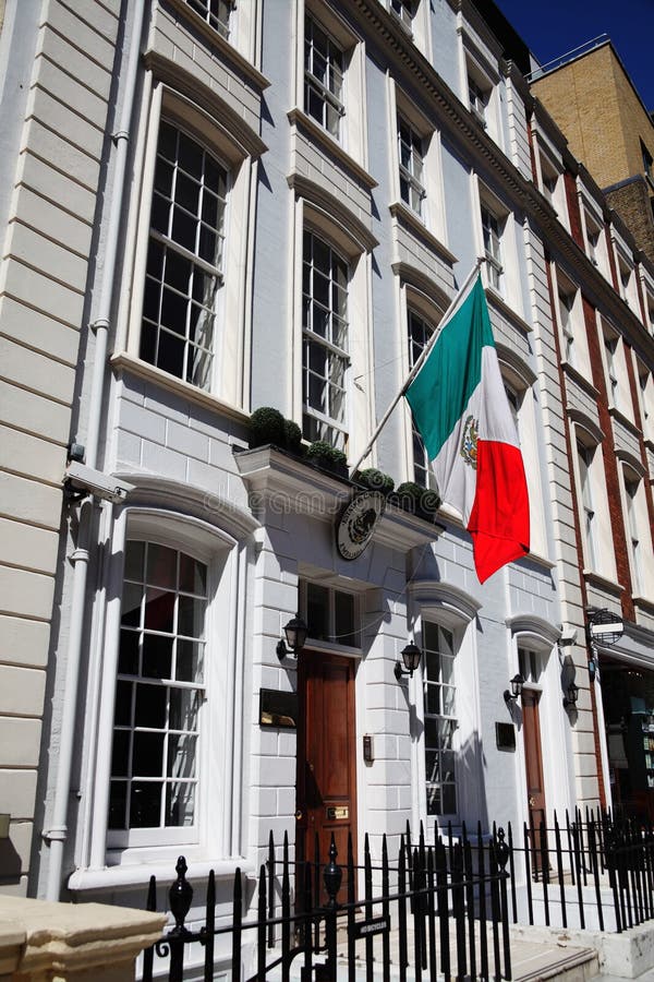 Mexico embassy in London stock image. Image of london - 20707569