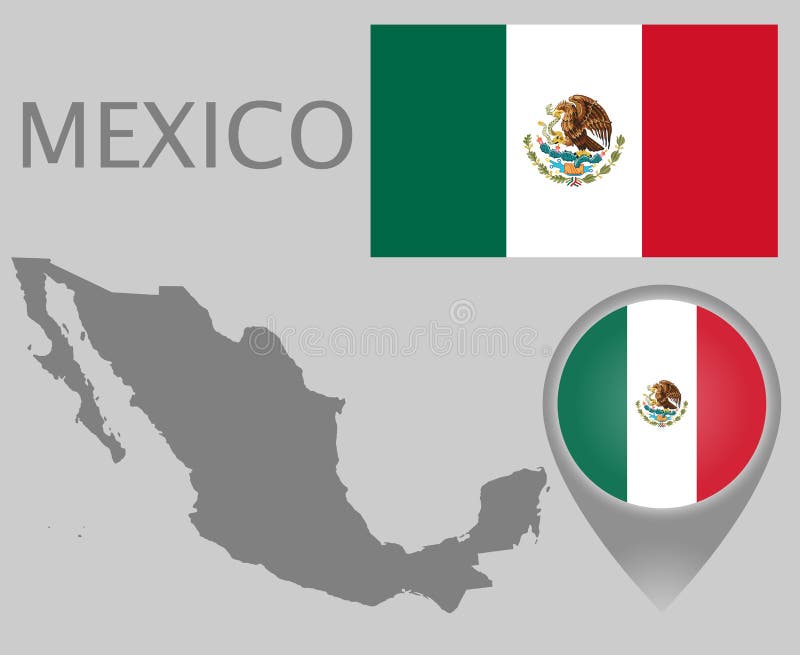 Mercator Map Mexico Flag Stock Illustrations – 5 Mercator Map Mexico ...