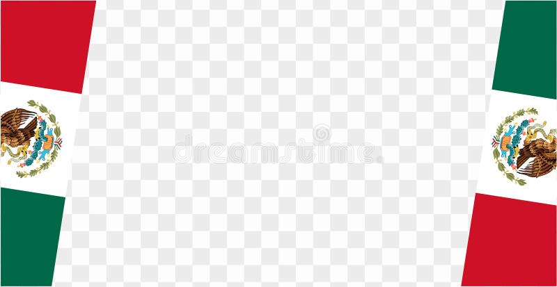 Mexico Flag Wave Isolated on Png or Transparent Background Vector ...