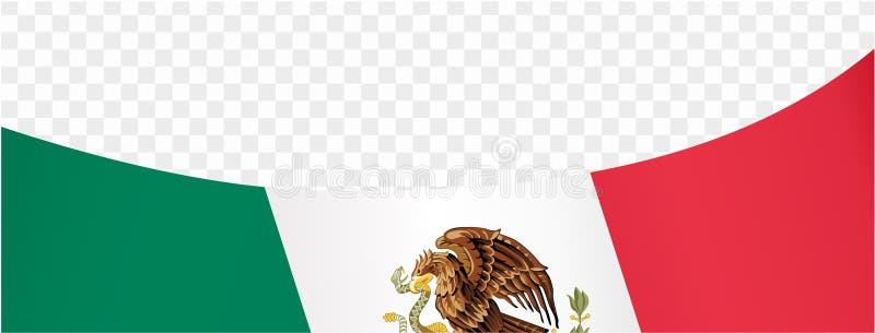 Mexico Flag Wave Isolated on Png or Transparent Background Vector ...