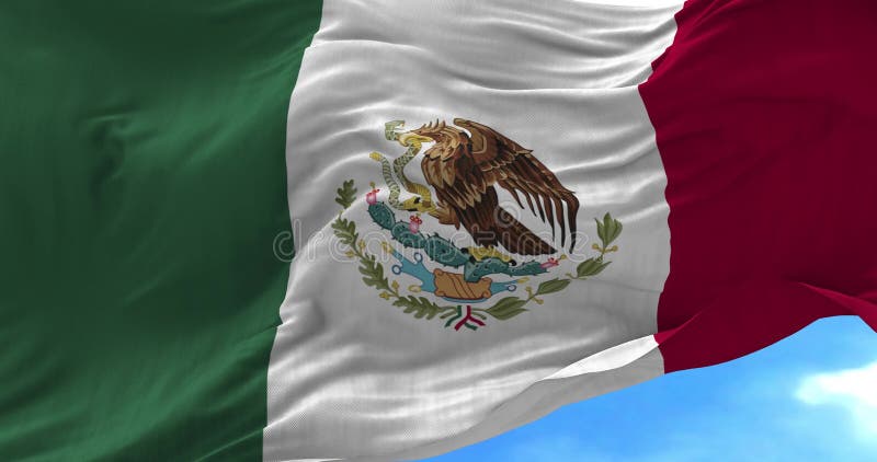 Mexico Flag Video. Flags Motion Loop HD Resolution Mexico Background ...