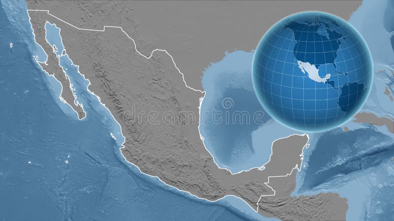 Mexico and Globe. Bumps stock footage. Video of education - 247314976