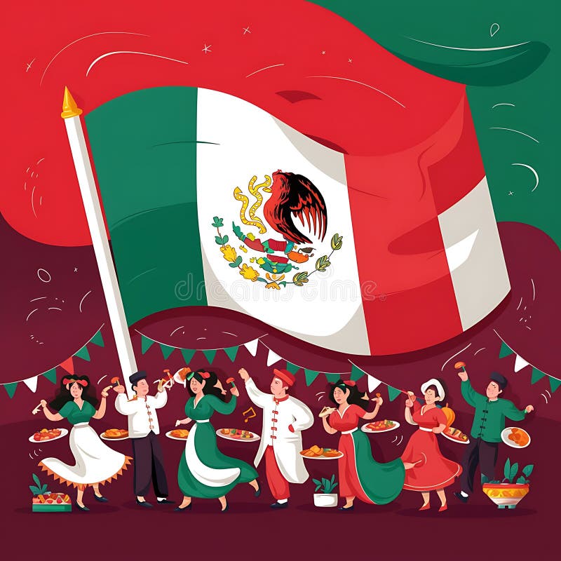 Mexico Independence Day, Iconic Symbols and Their Meanings Stock ...