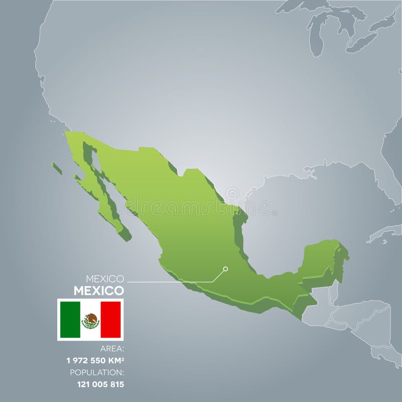 Mexico information map. stock vector. Illustration of guide - 97484237