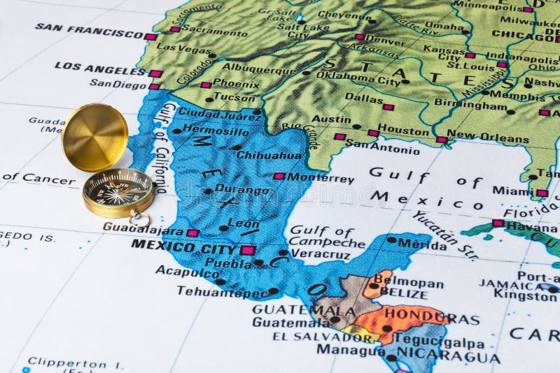 Asia map and compass stock image. Image of afghanistan - 63131555