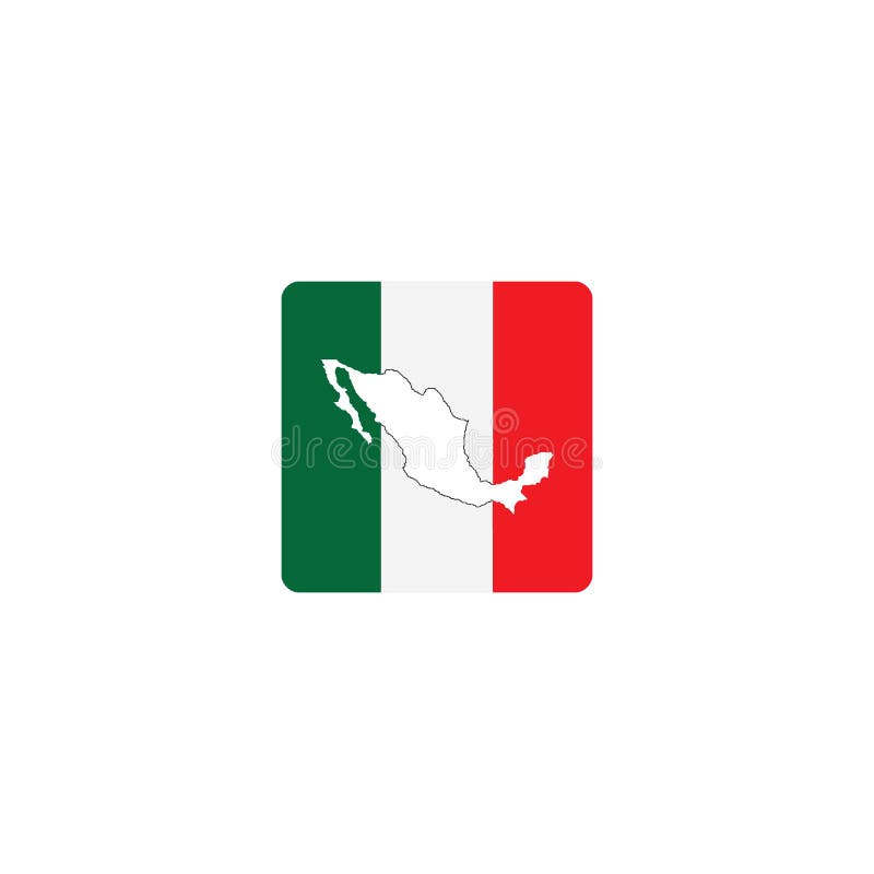Mexico map icon stock vector. Illustration of mexican - 231572218