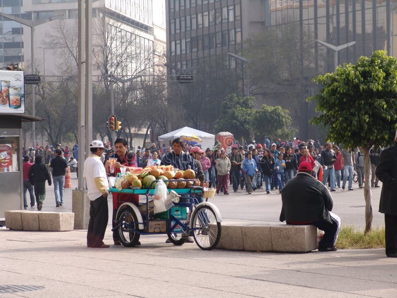 Mexico Rue De Mexico Marchand Ambulant Image stock éditorial - Image du ...